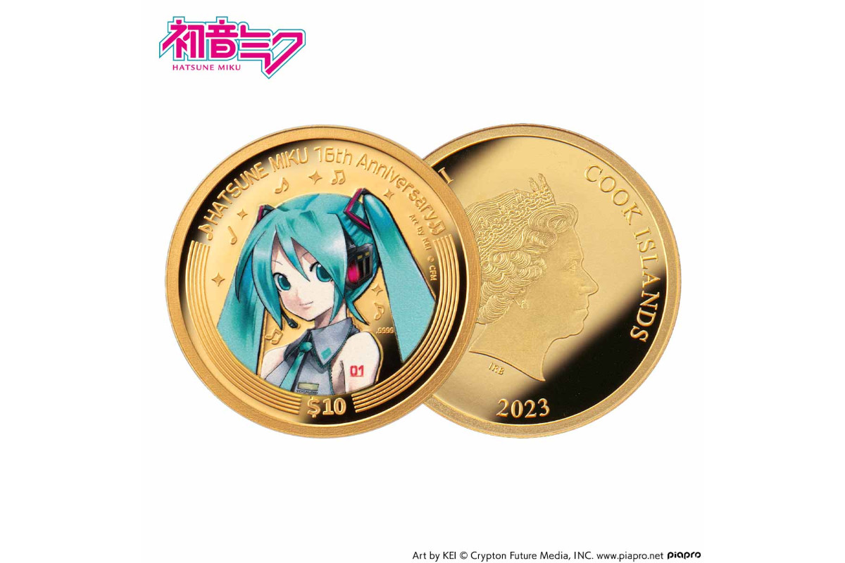 初音ミクの16周年を記念した公式カラー金貨・銀貨が登場 - 拡大写真｜Infoseekニュース