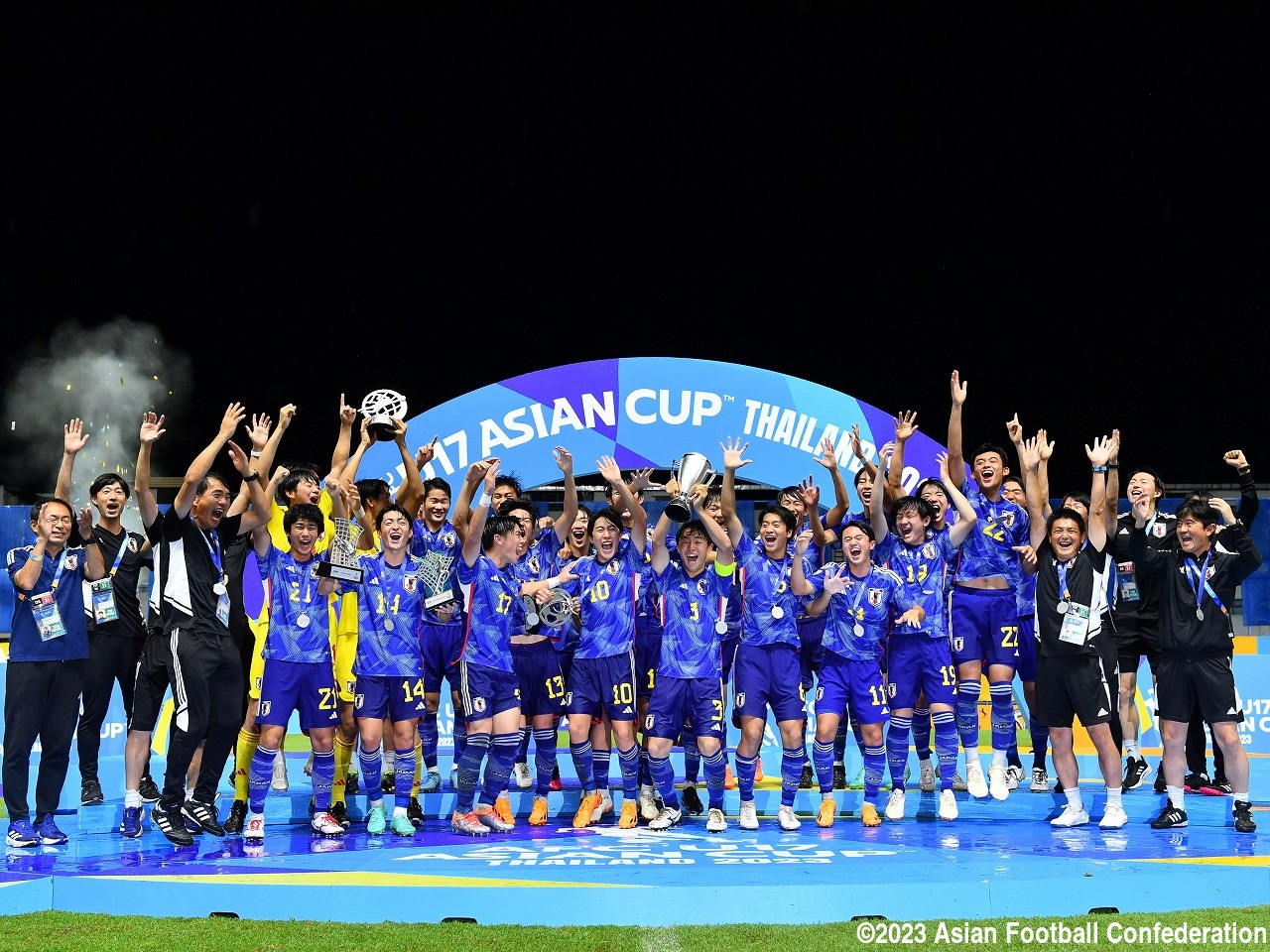 [AFC U17アジアカップ]U-17日本代表がアジア連覇!FW名和田がMVP&得点王、GK後藤がベストGKに(10枚) - 拡大写真｜Infoseekニュース