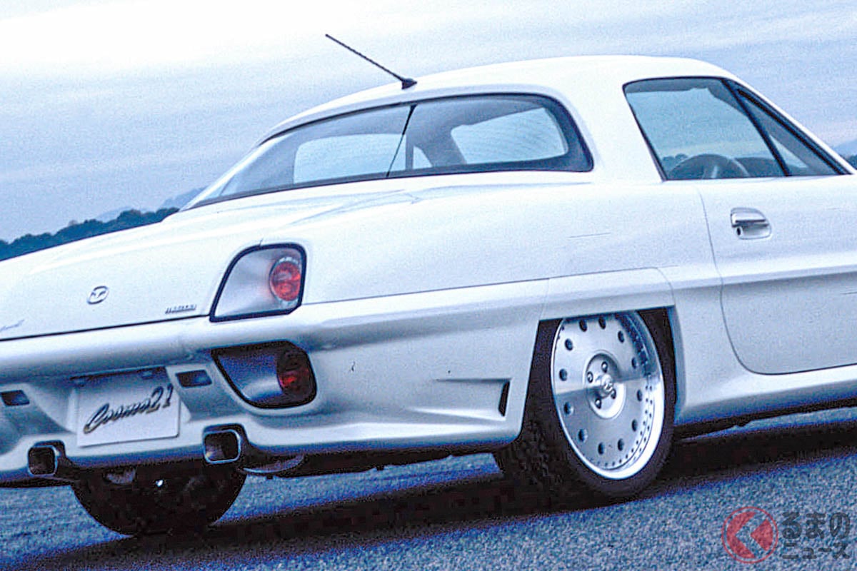 マツダ「コスモスポーツ」の復活!? ロータリーエンジン＆「旧車風デザイン」採用！ まさかの“”ロードスターベース“な「コスモ21」とは - 拡大写真｜Infoseekニュース