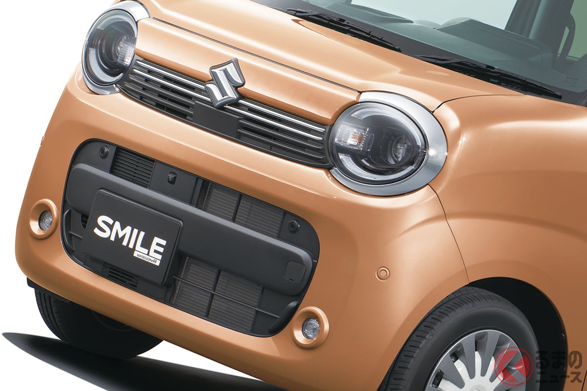 スズキ新型「ワゴンR“スマイル”」初公開！ 「“ニッコリ”顔」さらに強調！ マイナーチェンジ実施で何が変わった!? - 拡大写真｜Infoseekニュース
